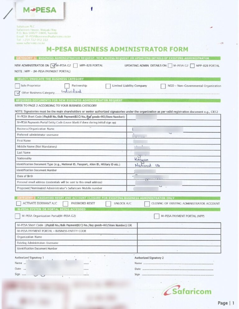 How to Apply for Lipa Na M-Pesa Paybill or Buy Goods Till Number ...